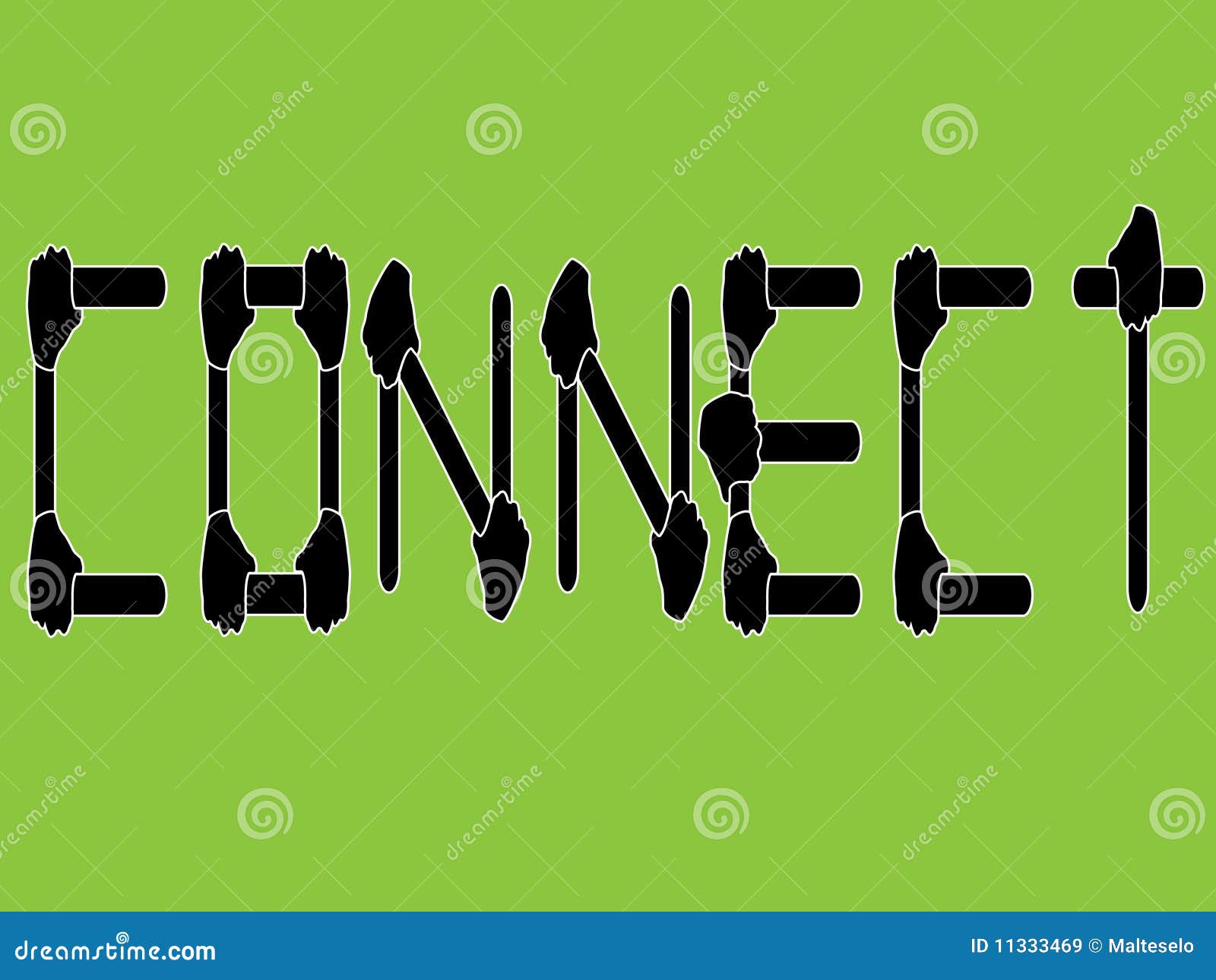 Connect concept stock vector. Illustration of concept - 11333469