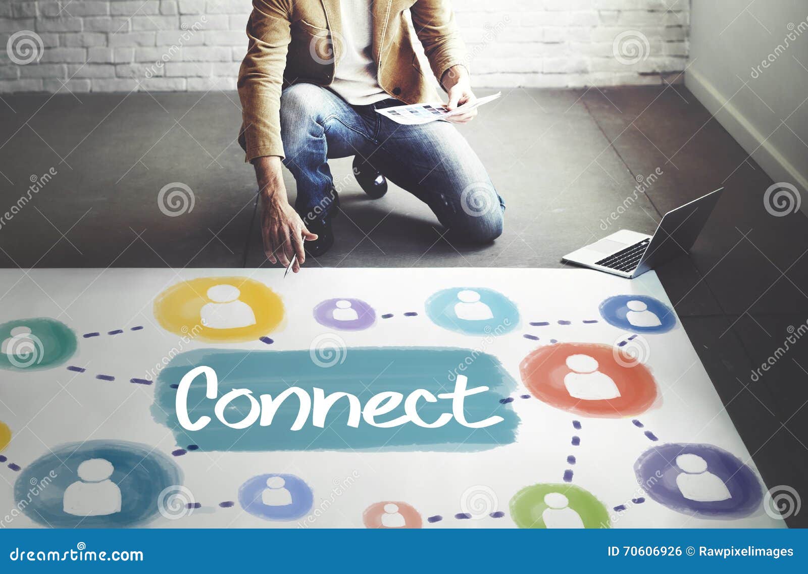 Connect Connection Connected Network Access Concept Stock Photo - Image ...