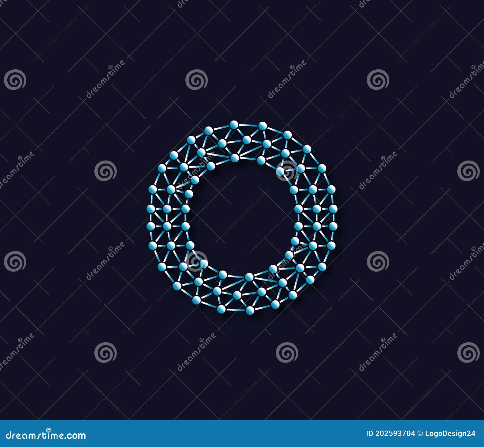 O Alphabet Creative Technology Connections Data Store Logo Design ...