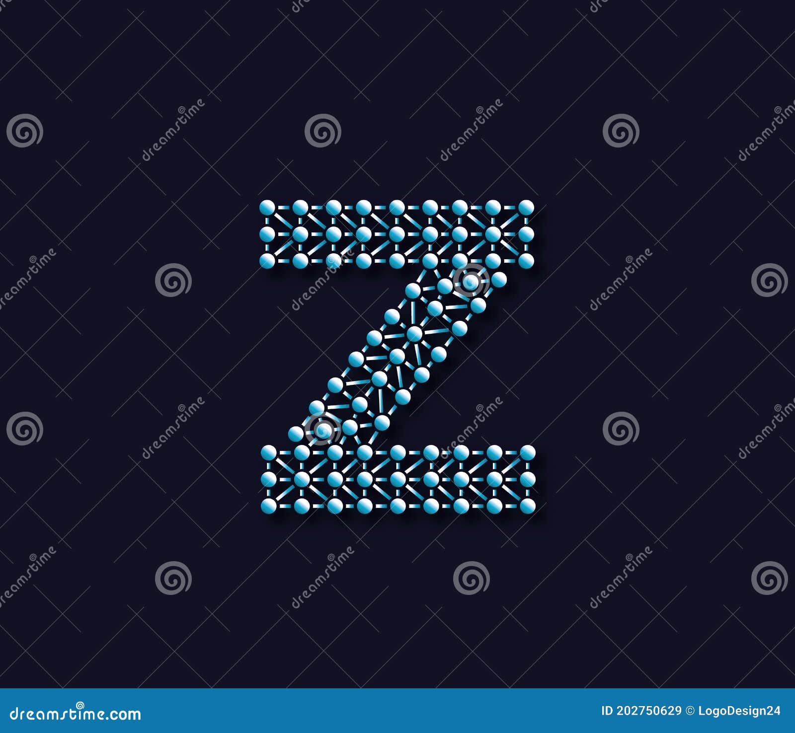Z Alphabet Creative Technology Connections Data Store Logo Design ...