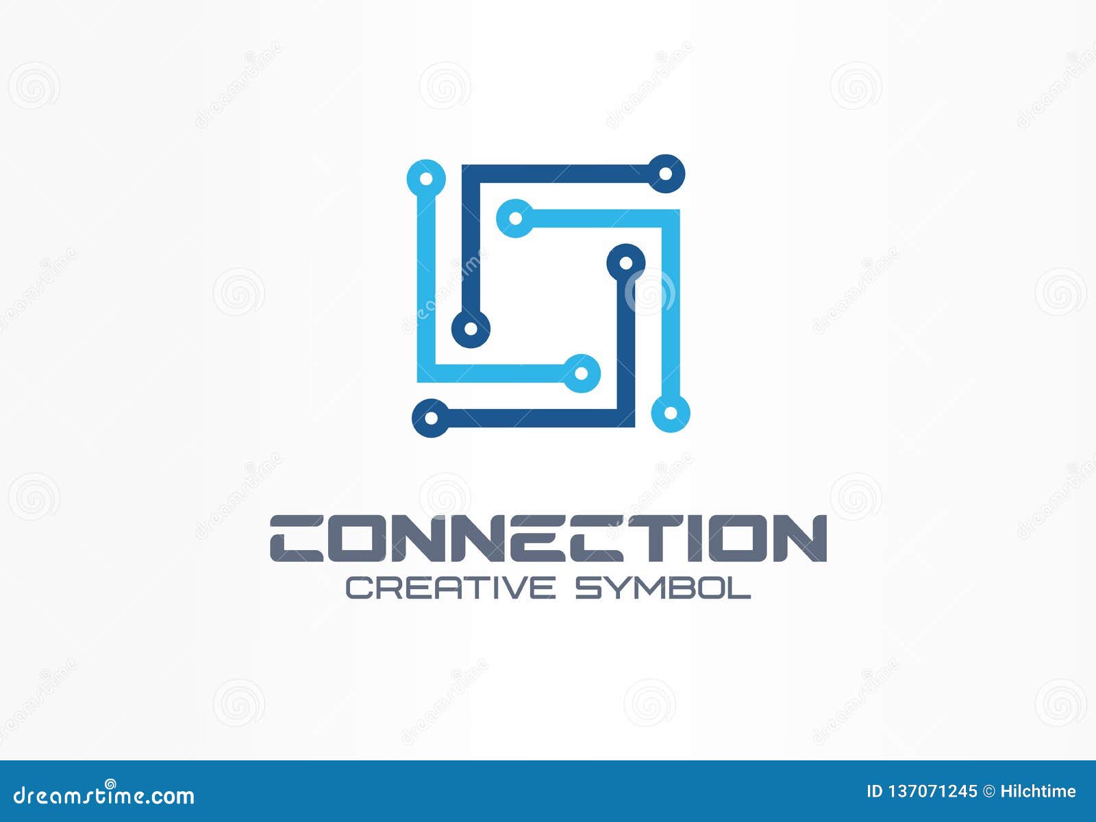 Connect Creative Symbol Concept. Social Media Network, Communication ...