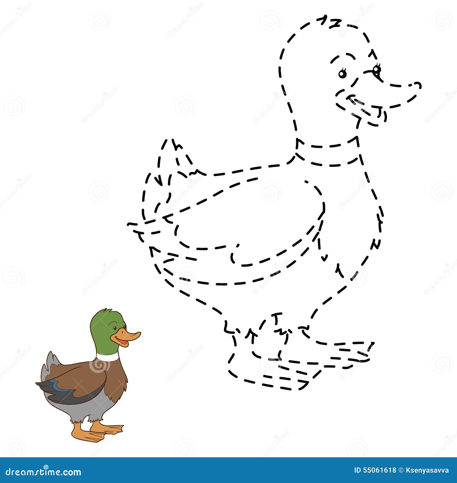 Connect the dots (duck) stock vector. Illustration of education - 55061618 Connect the dots (duck) stock vector. Illustration of education - 55061618
