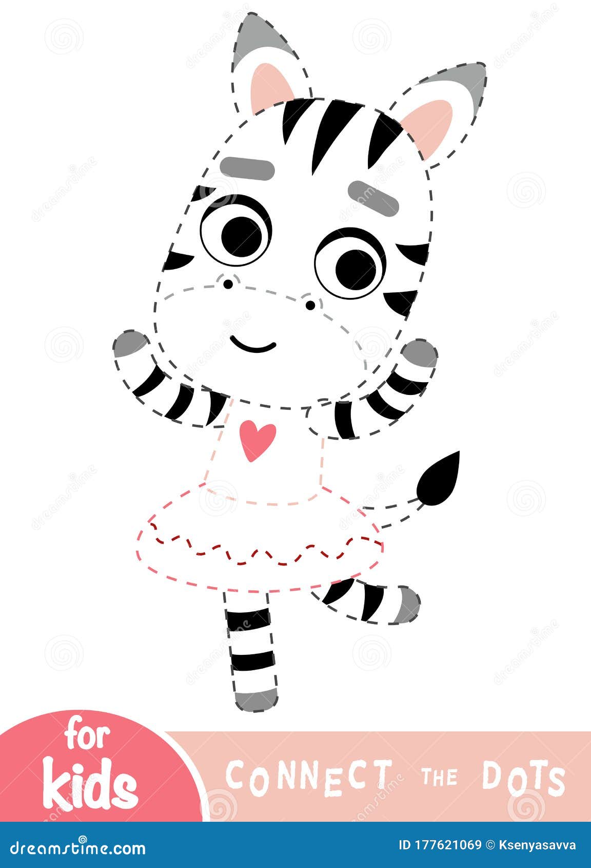 Connect the Dots, Education Game for Kids, Zebra Dancer Stock Vector ... Connect the Dots, Education Game for Kids, Zebra Dancer Stock Vector ...