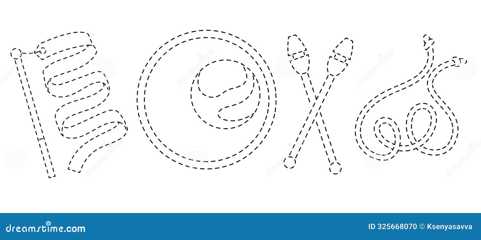 Connect The Dots, Educational Game For Kids. Set Of Objects For ...