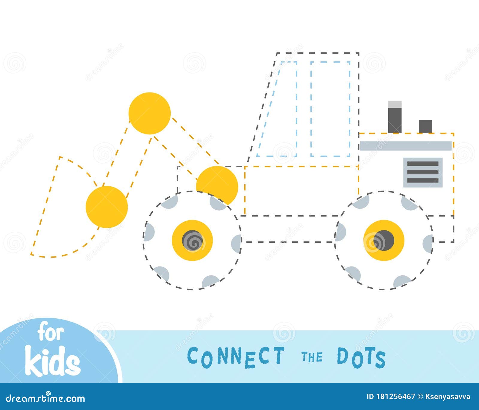 Wheel Loader On White Background. Top, Side And Front View. Hydraulic ...