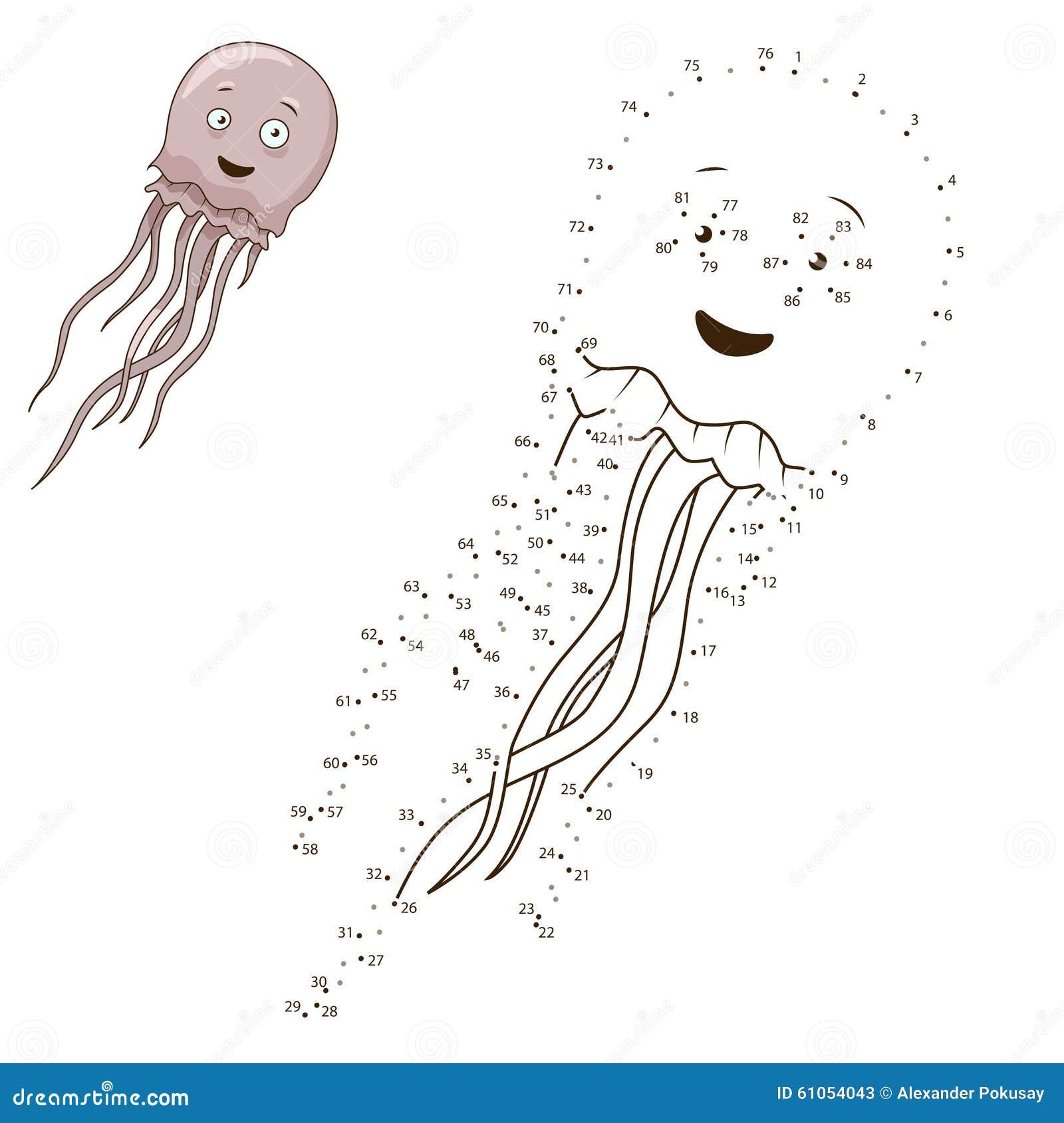 Connect the Dots To Draw Animal Educational Game Stock Vector ... Connect the Dots To Draw Animal Educational Game Stock Vector ...