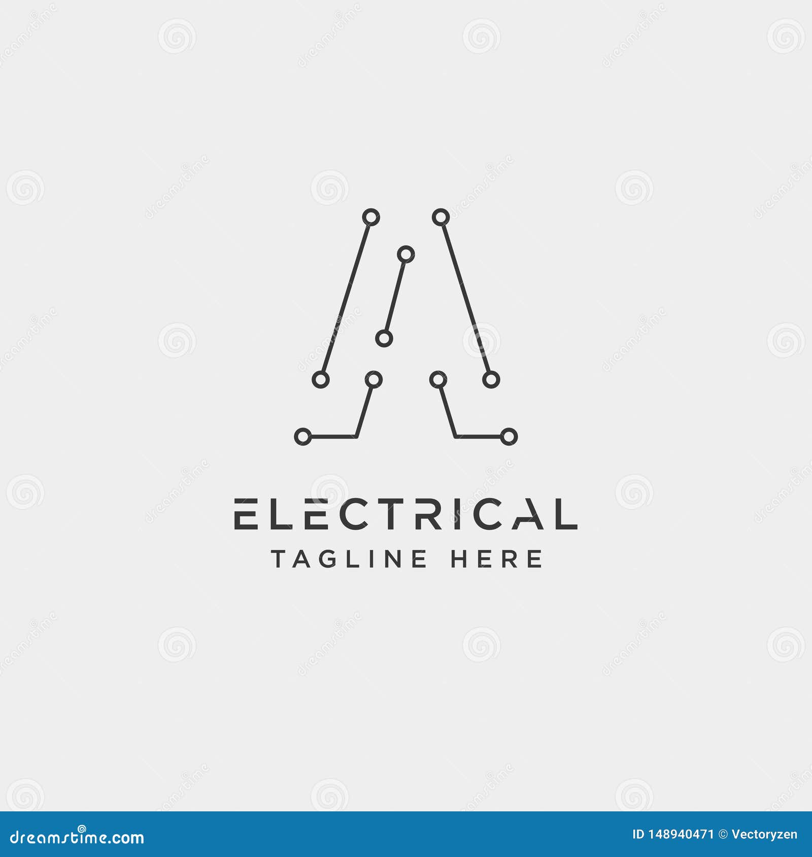 Connect or Electrical a Logo Design Vector Icon Element Isolated Stock ...