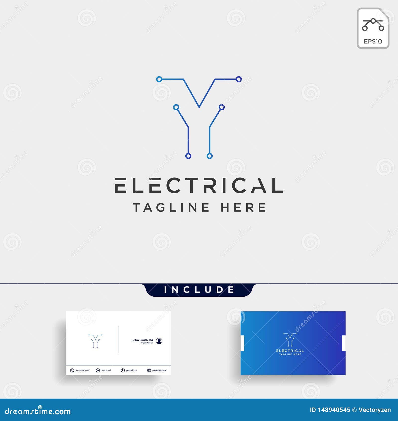 Connect or Electrical Y Logo Design Vector Icon Element Isolated Stock ...
