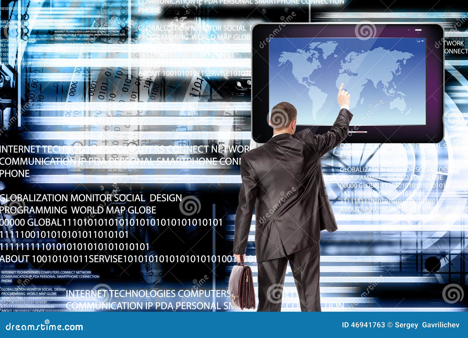 Connect.Generation New Computer Technology.Connection Stock Image ...