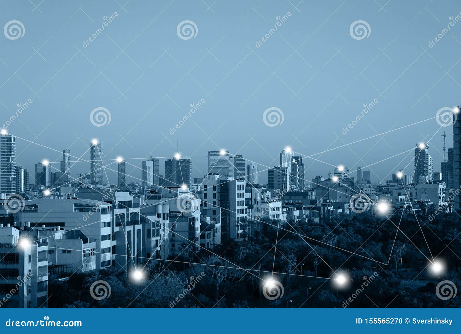 Connect Global Wireless Devices. Wireless Communication Network Concept ...