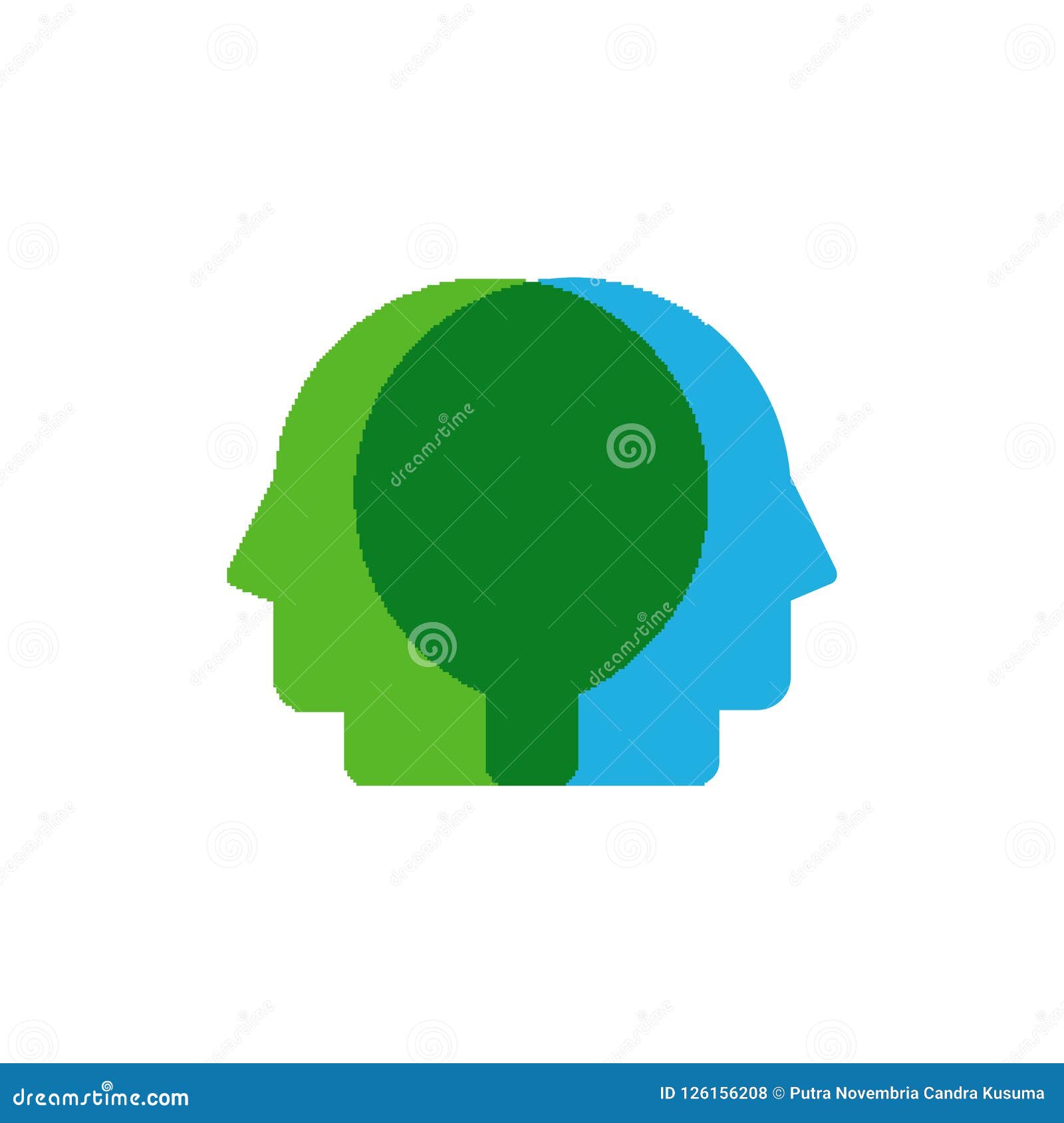 Connect Head Logo Icon Design Stock Illustration - Illustration of ...