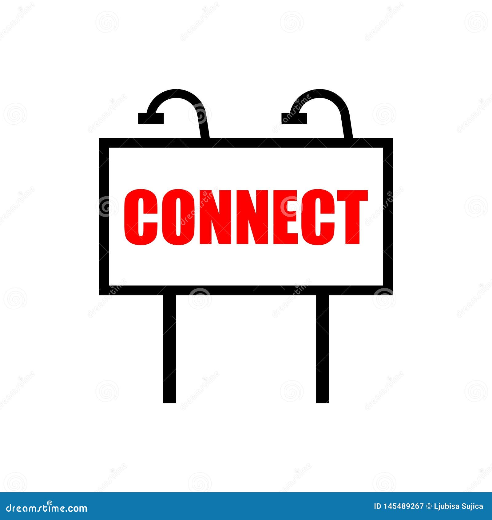 Connect icon or sign stock illustration. Illustration of calendar ...