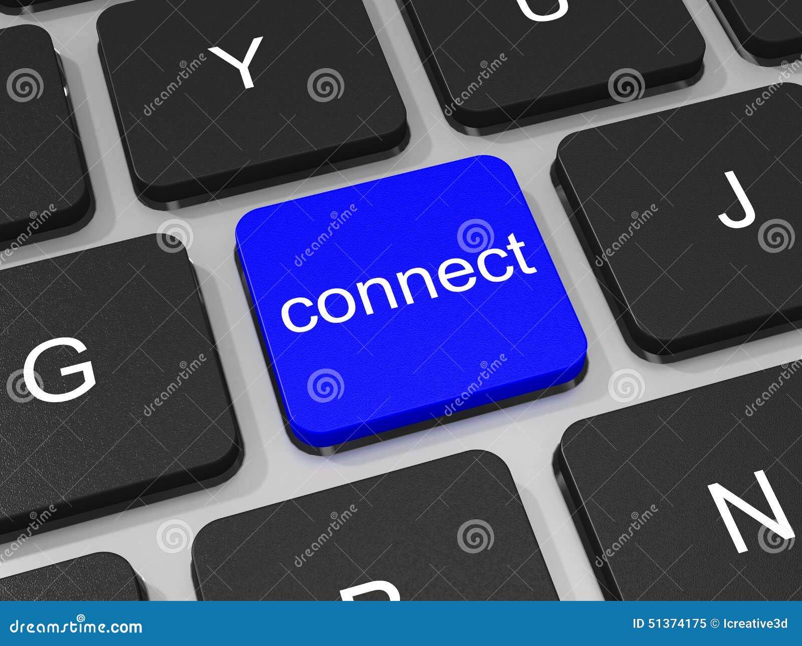 Connect Key on Keyboard of Laptop Computer. Stock Illustration ...