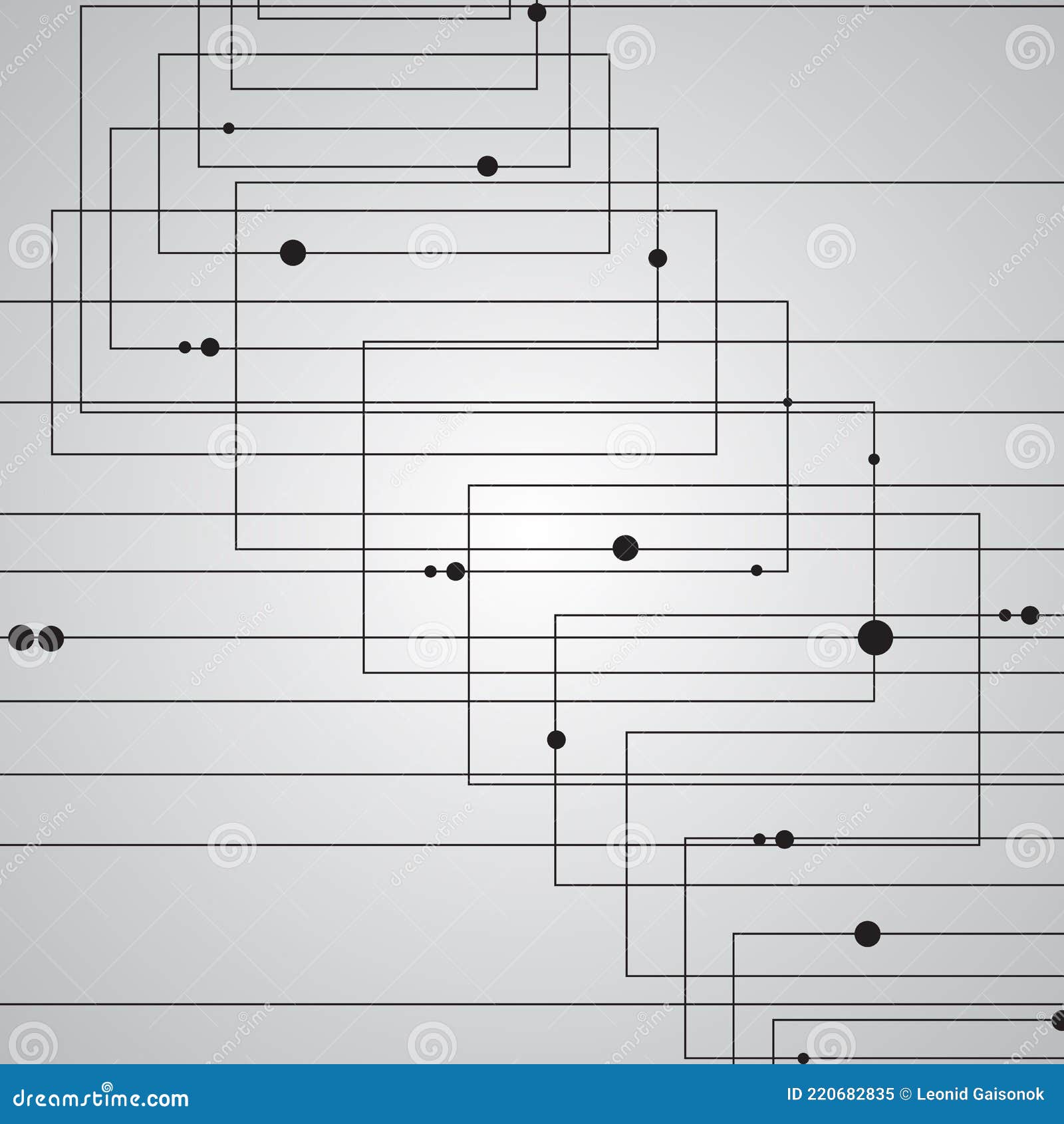 Connect Lines Squares. Abstract Geometric Pattern. Digital ...