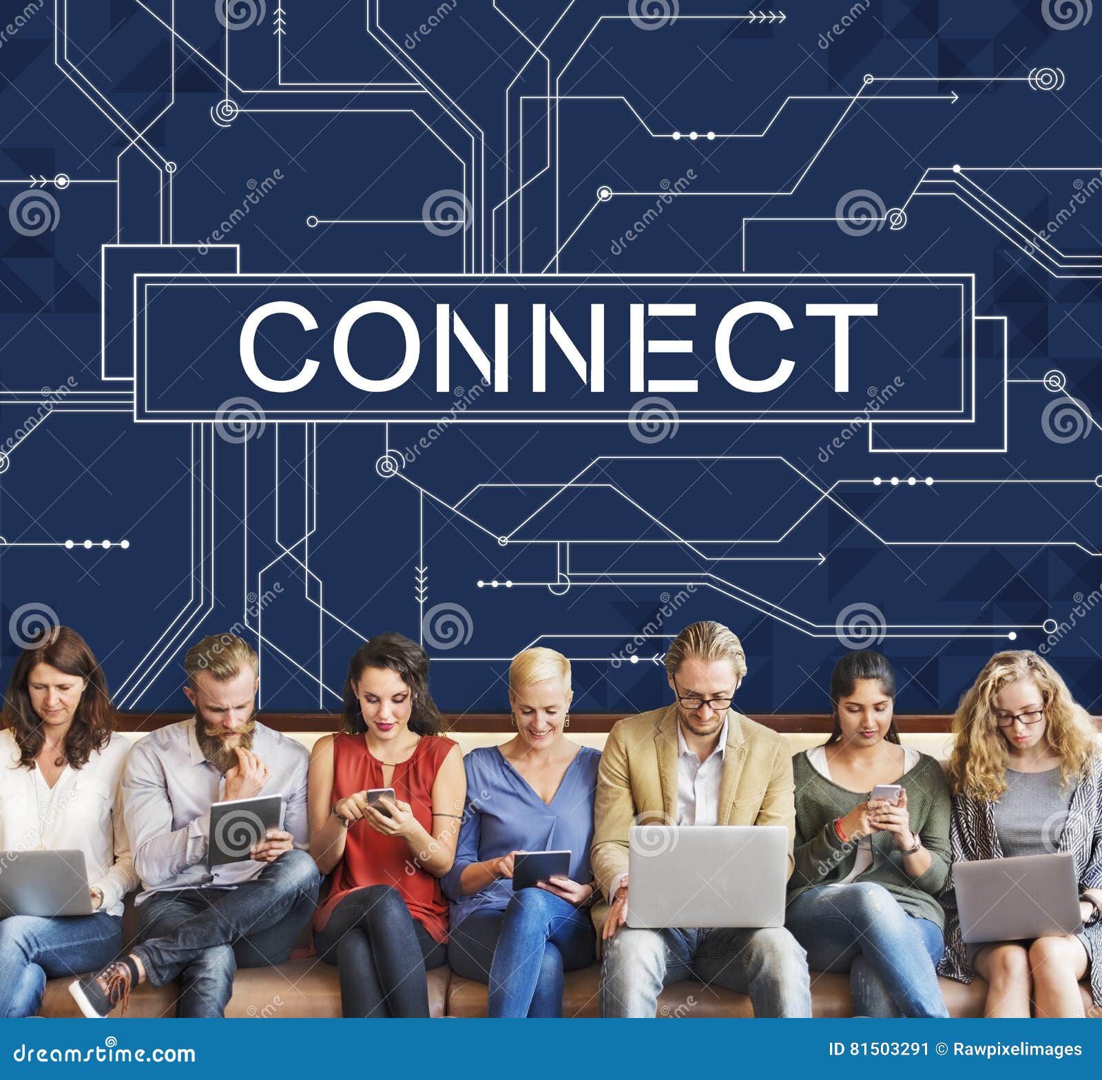 Connect Links Networking Access Concept Stock Image - Image of internet ...