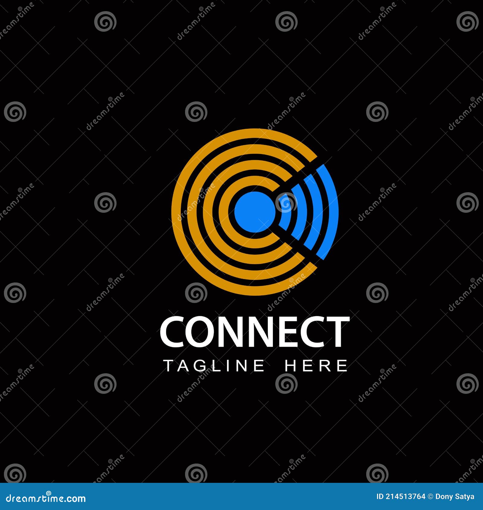 Connect Logo Technology Design Vector Stock Vector - Illustration of ...