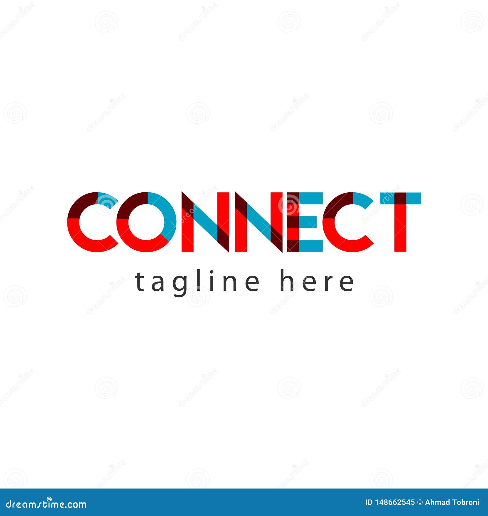 Connect Logo Vector Template Design Illustration Stock Vector ...