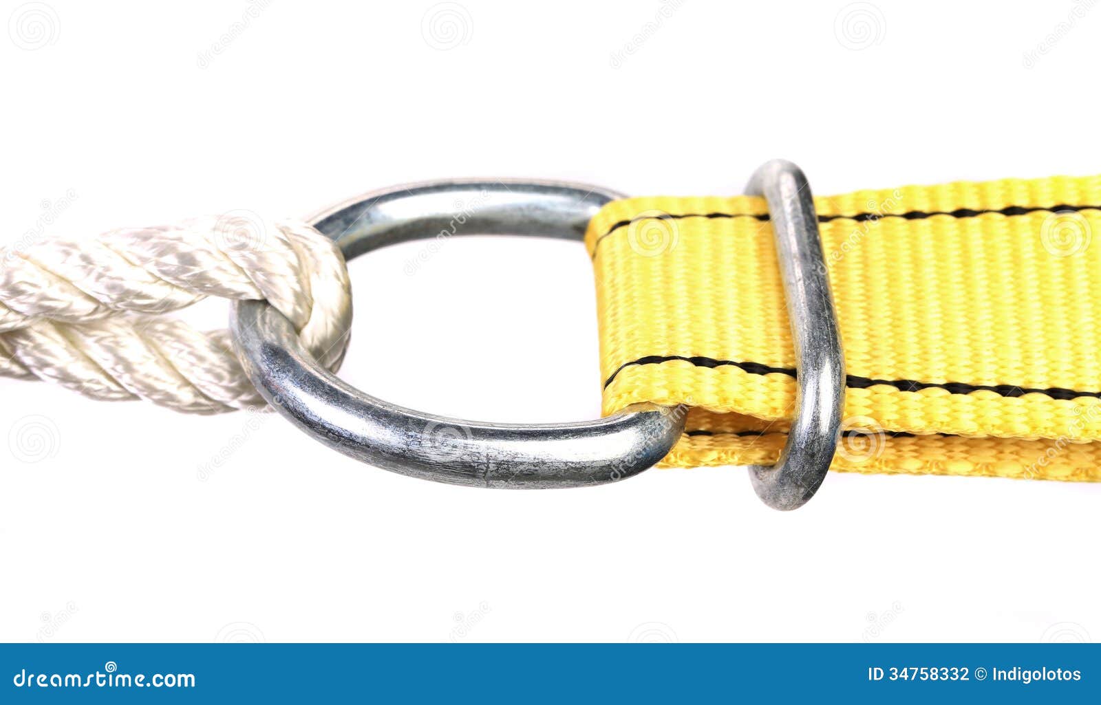 Connect through a Metal Ring. Stock Photo - Image of conect, belt: 34758332