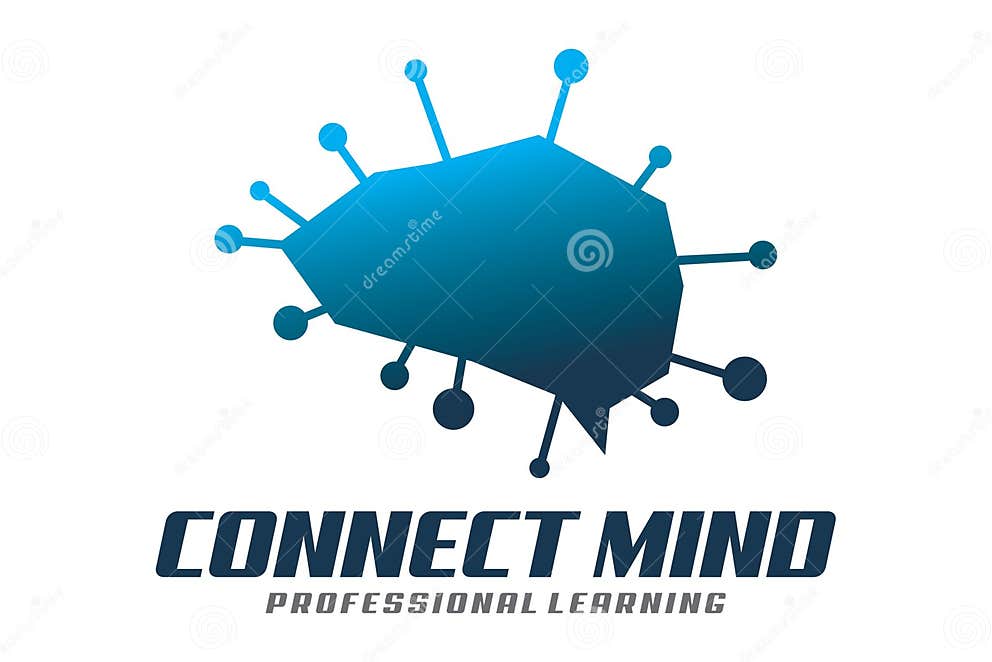 Connect mind logo stock vector. Illustration of media - 84151652