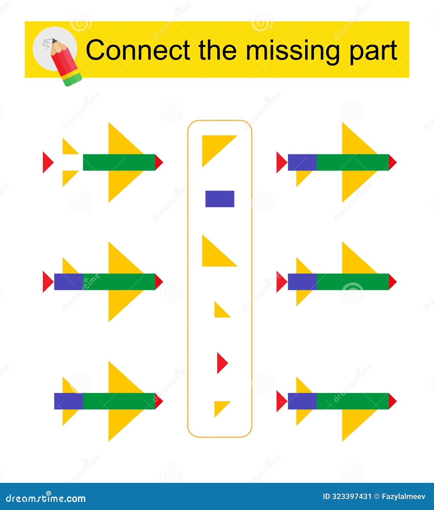 Connect the Missing Part. Task for the Development of Attention and ...
