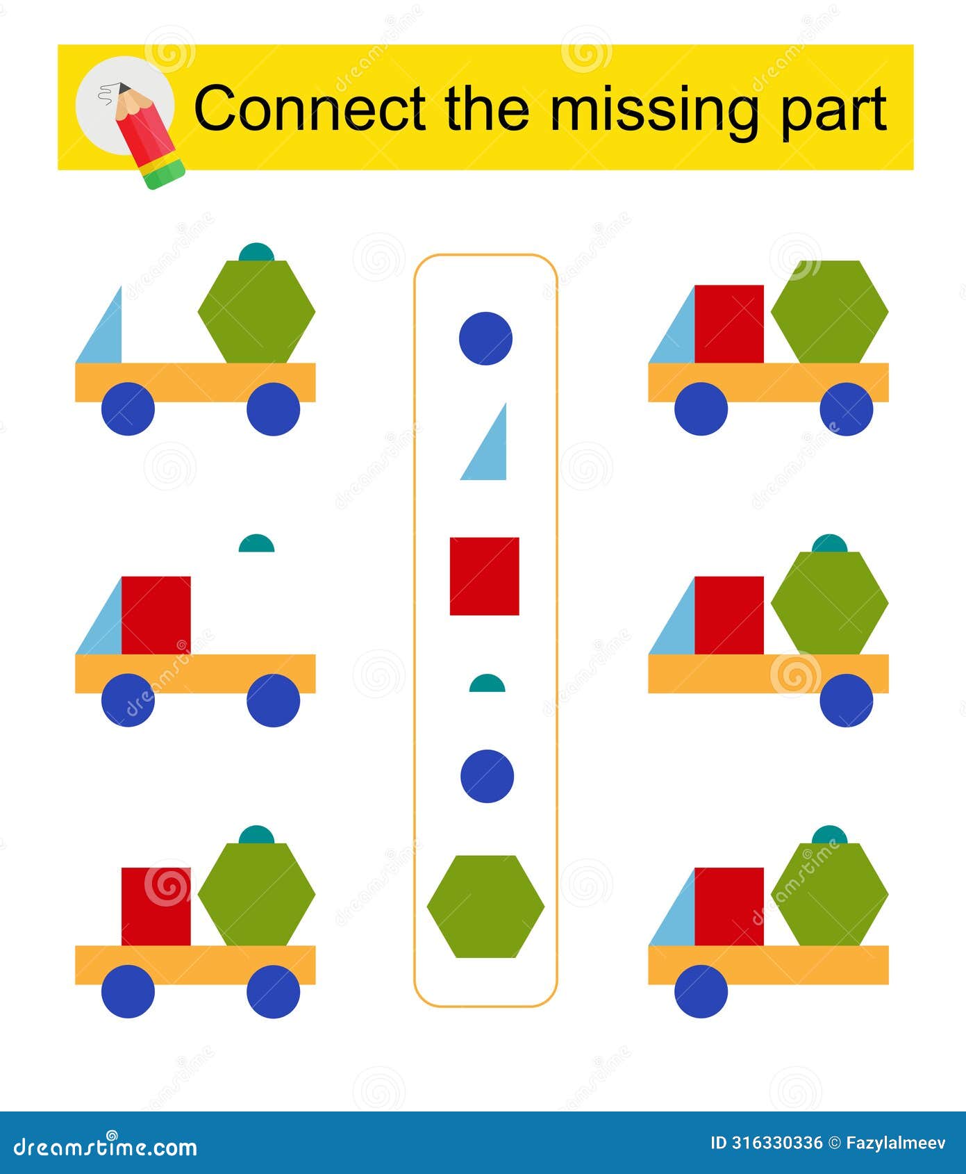 Connect the Missing Part. Task for the Development of Attention and ...