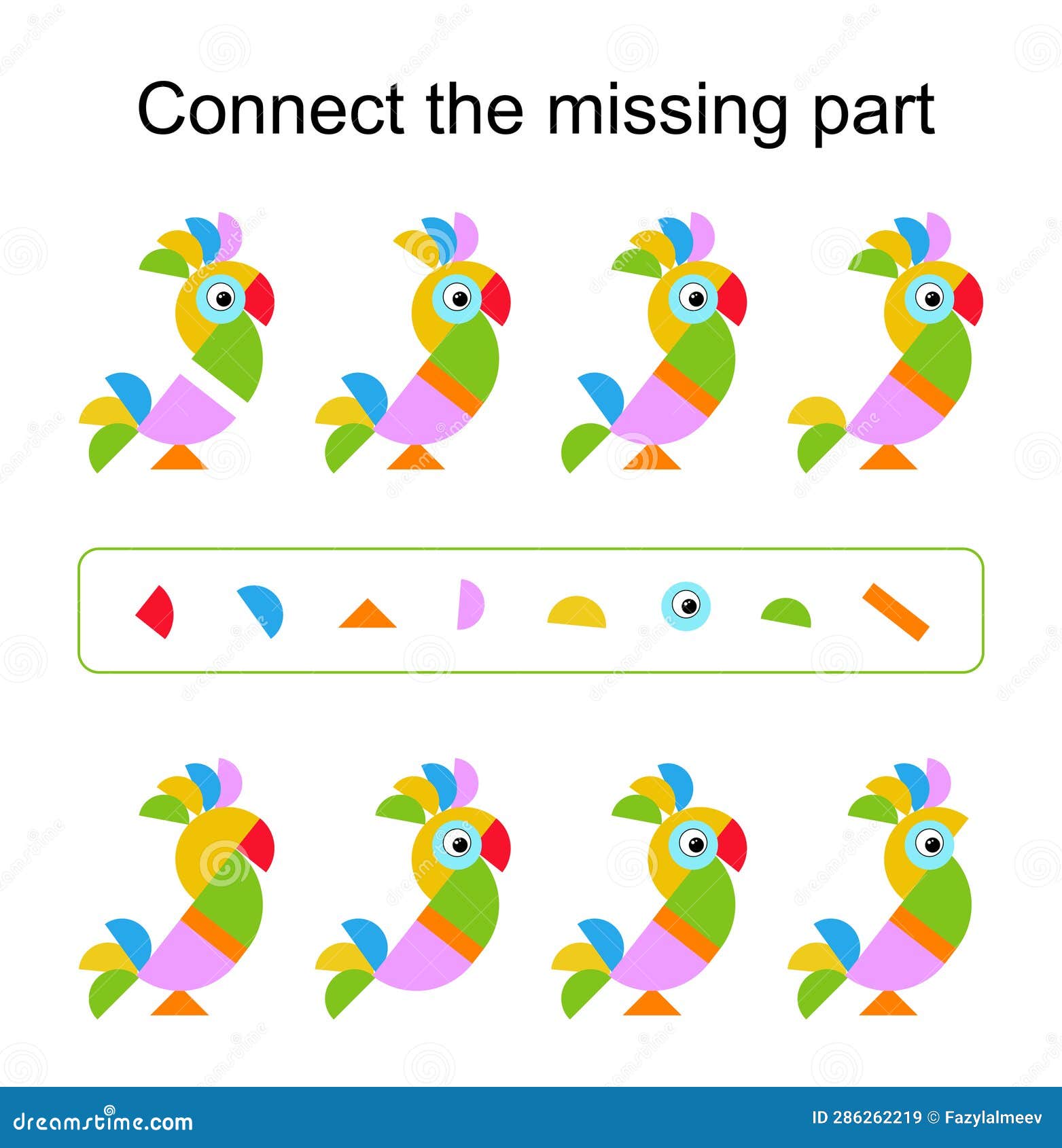 Connect the Missing Part. Task for the Development of Attention and ...