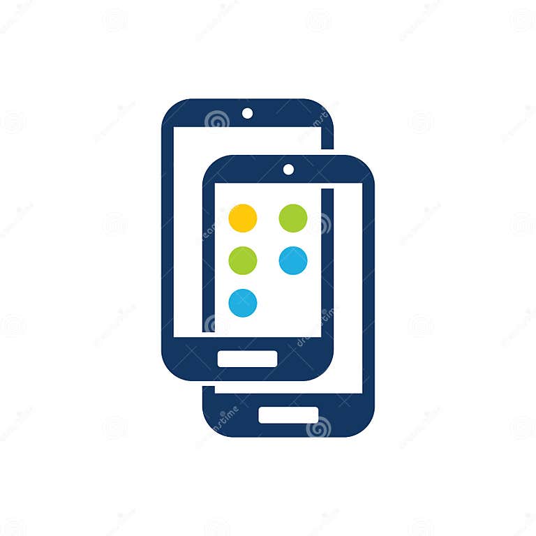 Connect Mobile Logo Icon Design Stock Illustration - Illustration of ...