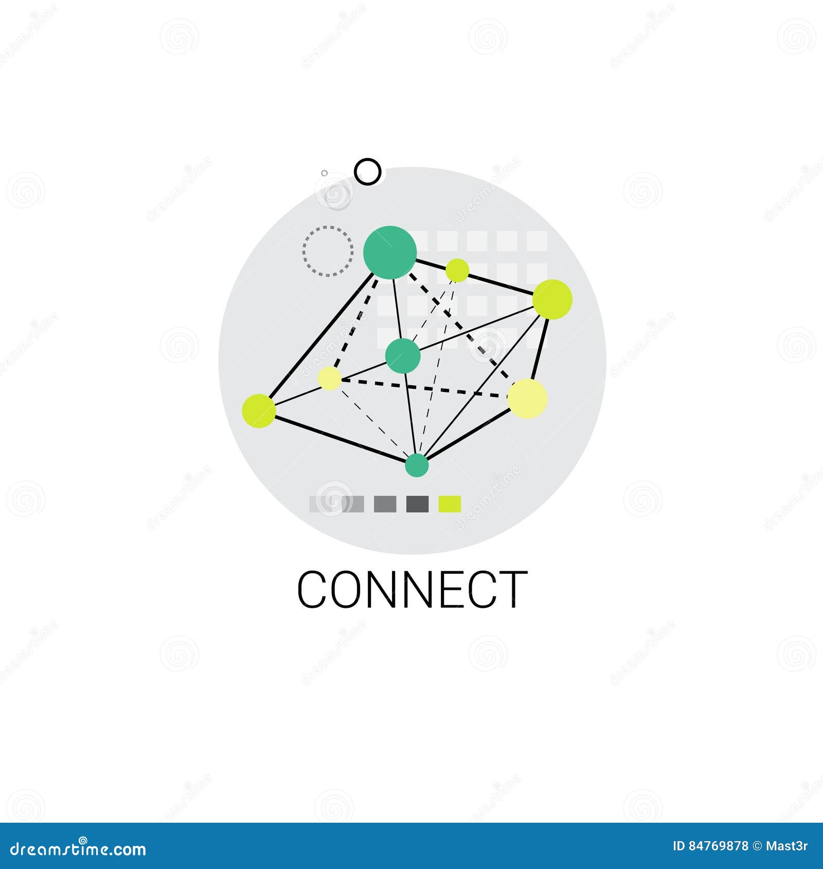Connect Modern Internet Communication Connection Icon Stock Vector ...