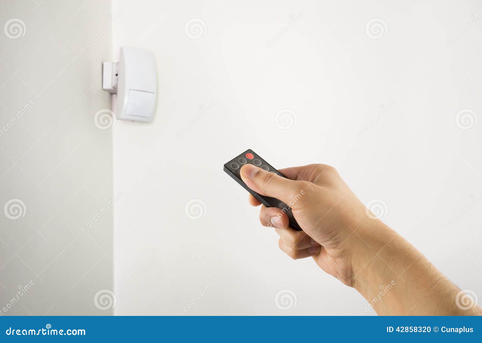 Gsm Pir Motion Detector In The Hand Stock Photography | CartoonDealer ...