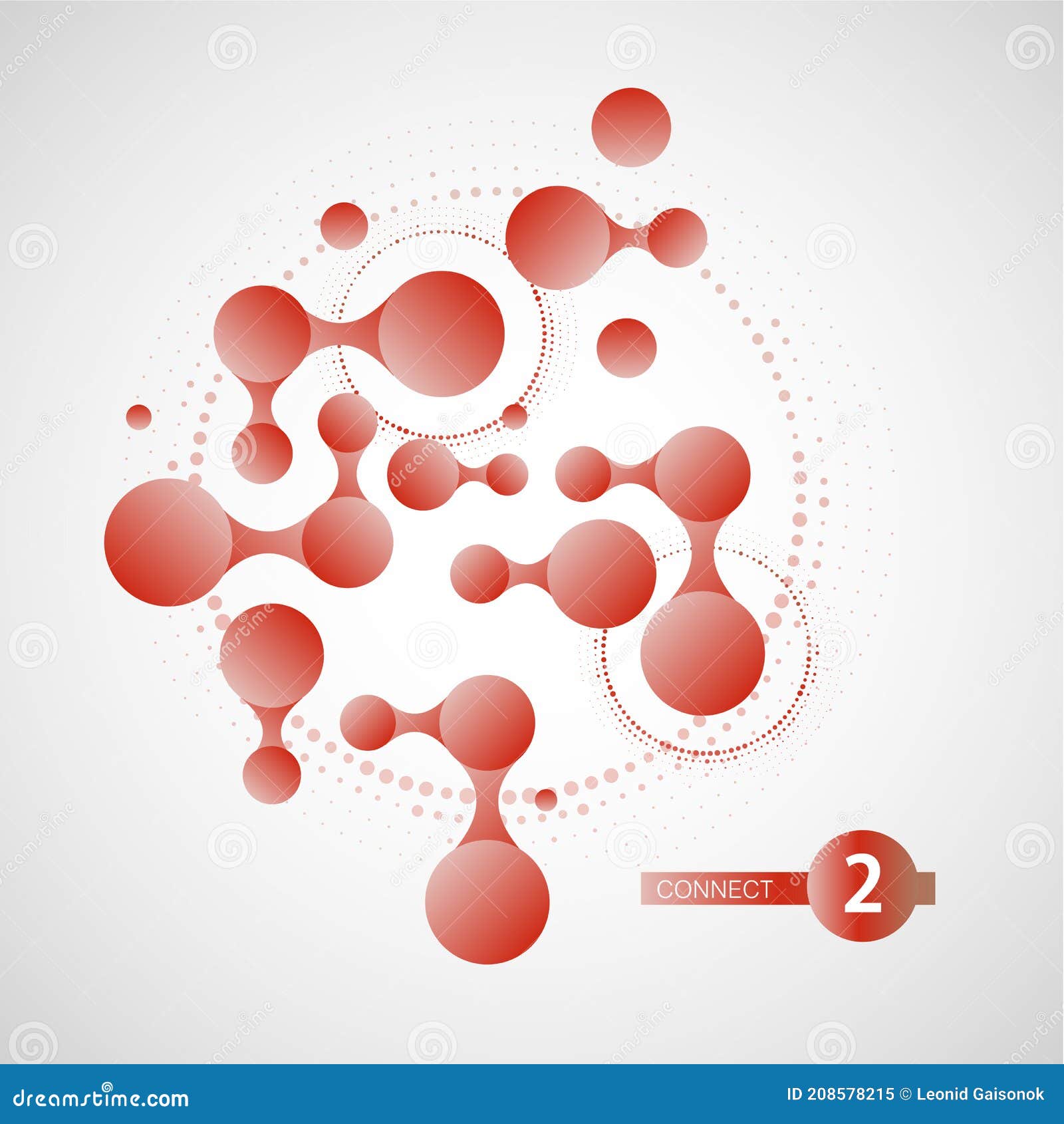 Node 3d Data Array Dots Organized To Network Data Flow Deep Big