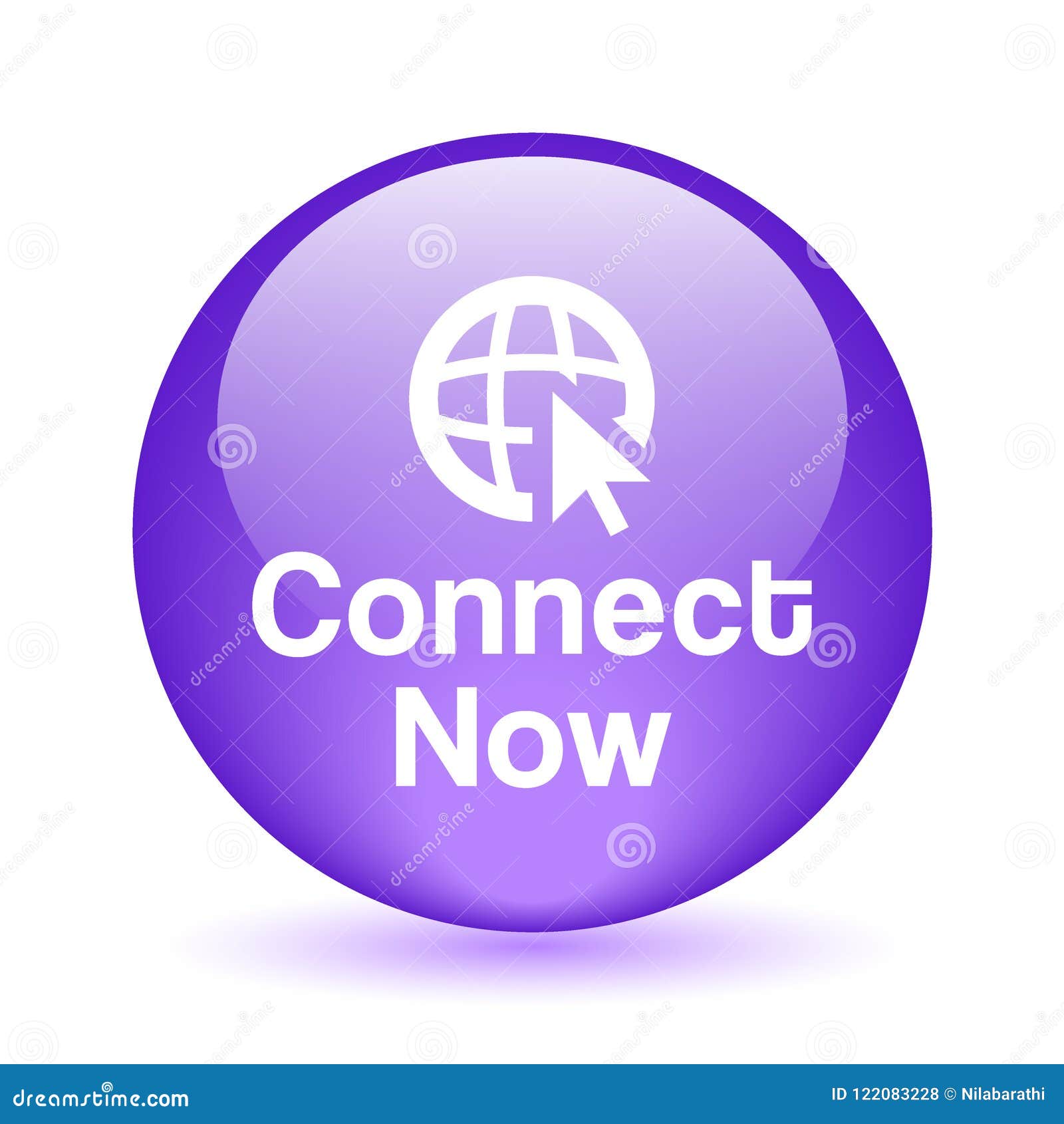 Connect now button stock illustration. Illustration of globe - 122083228
