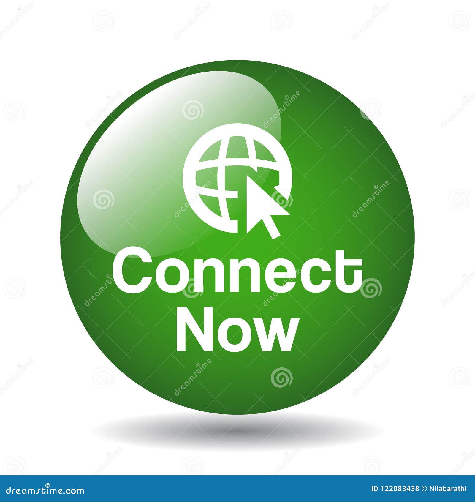 Connect now button stock illustration. Illustration of buttons - 122083438