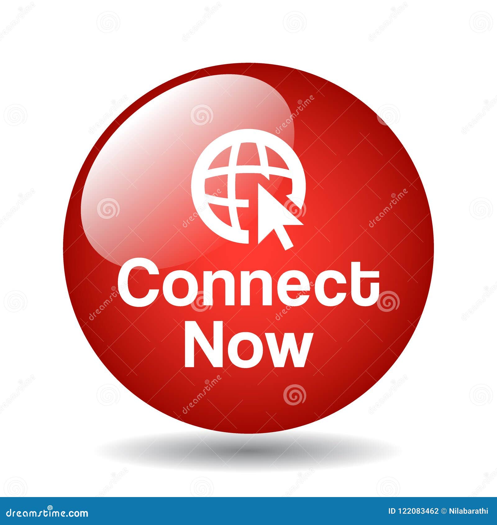 Connect now button stock illustration. Illustration of browse - 122083462