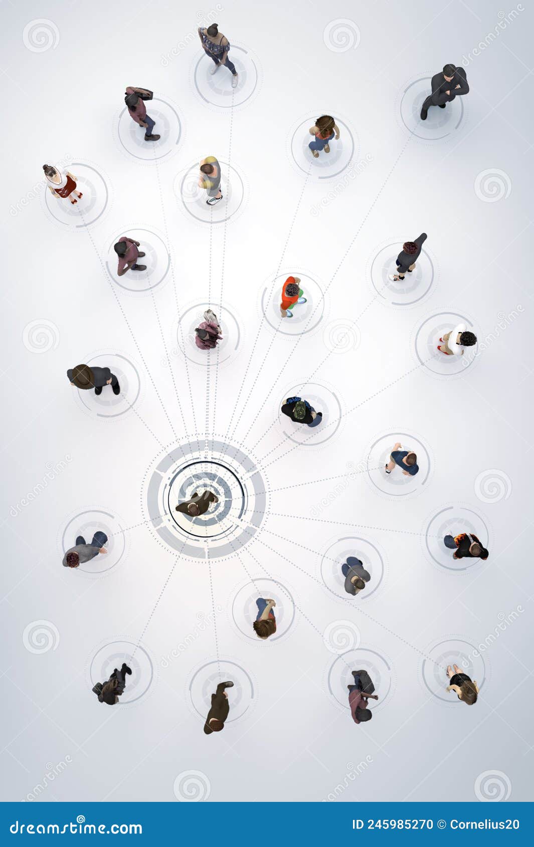 Connect with People Concept Stock Illustration - Illustration of group ...