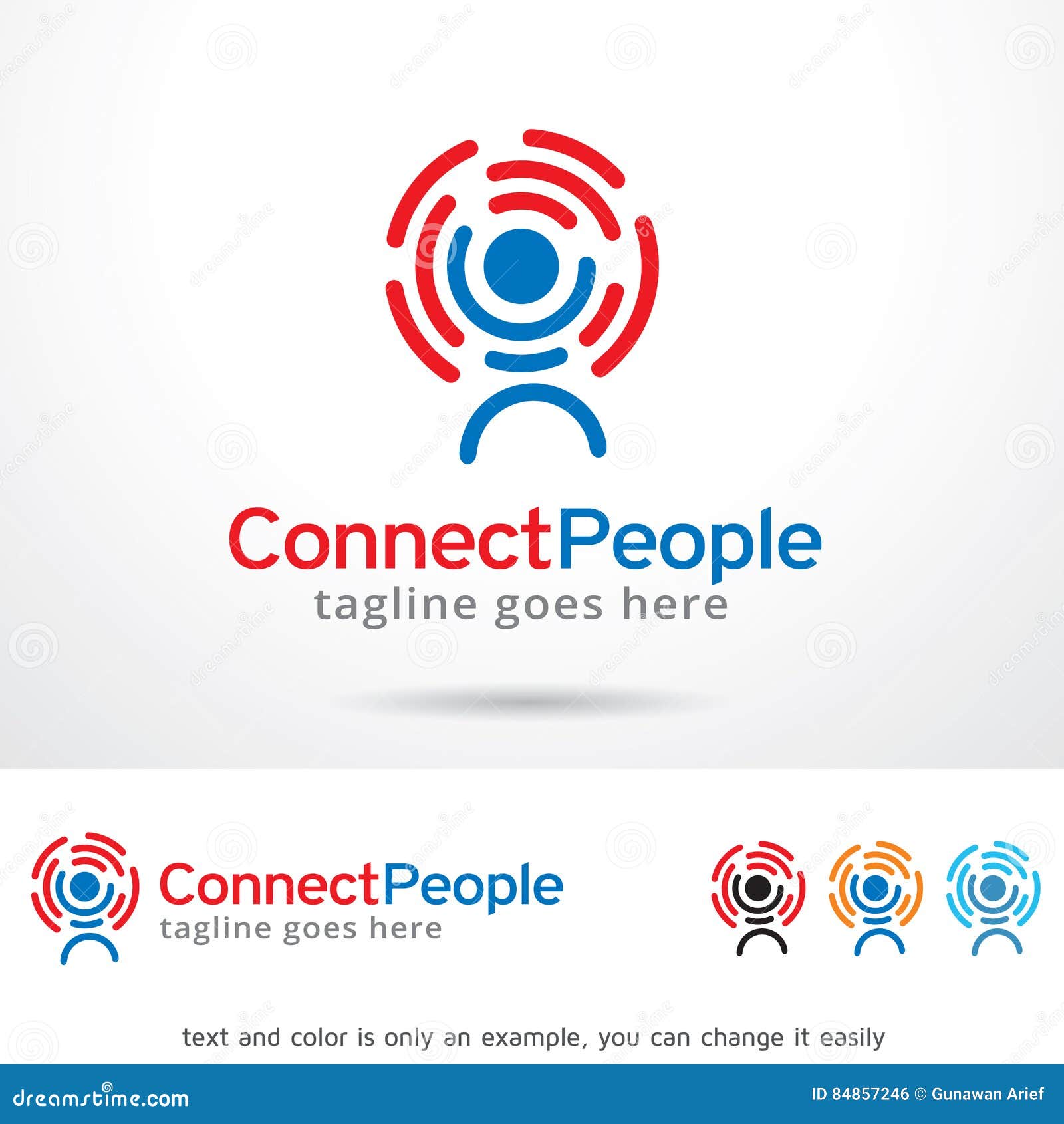 Connect People Logo Template Design Vector Stock Vector - Illustration ...