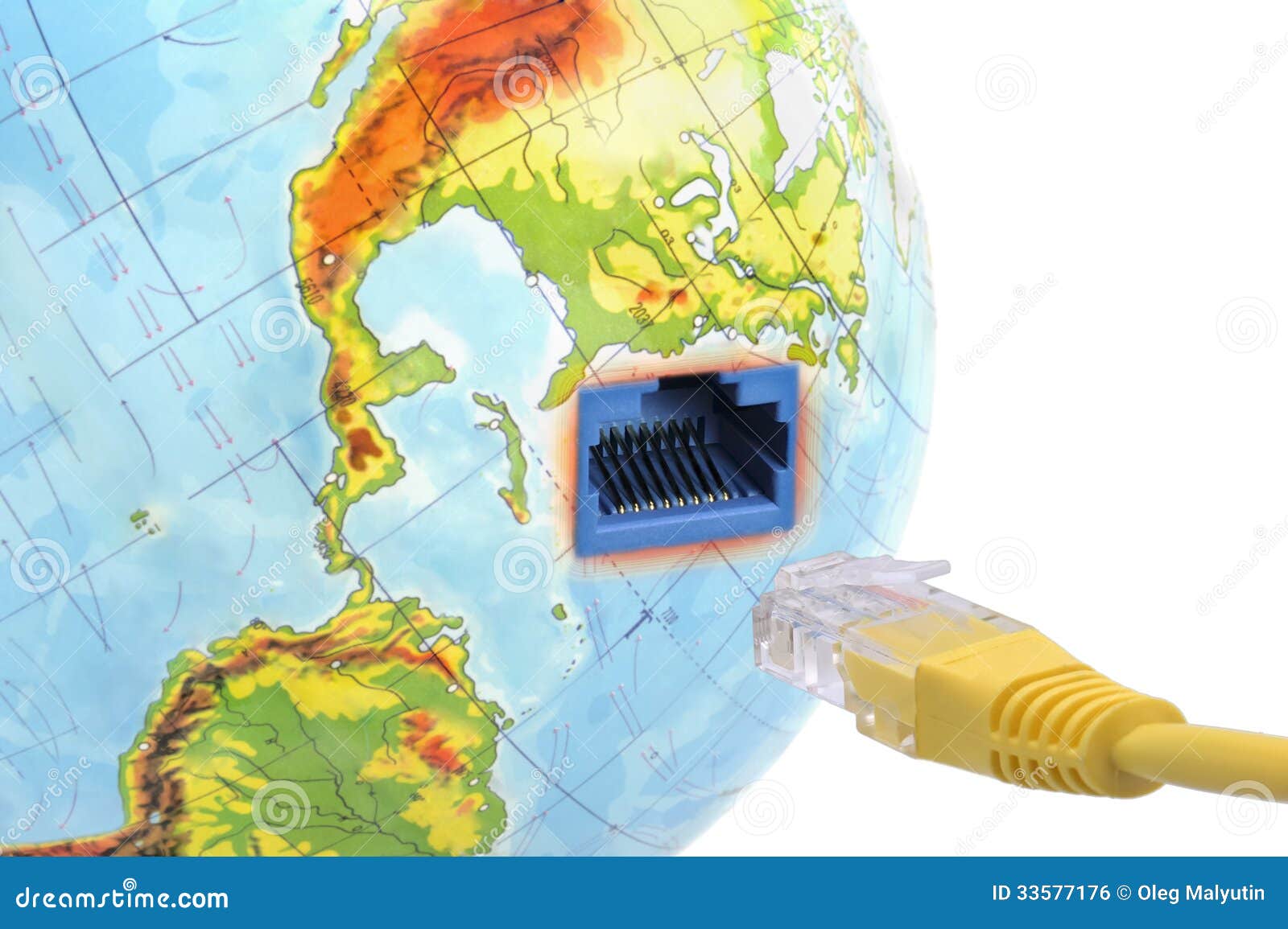 Connect & Planet Earth stock photo. Image of information - 33577176