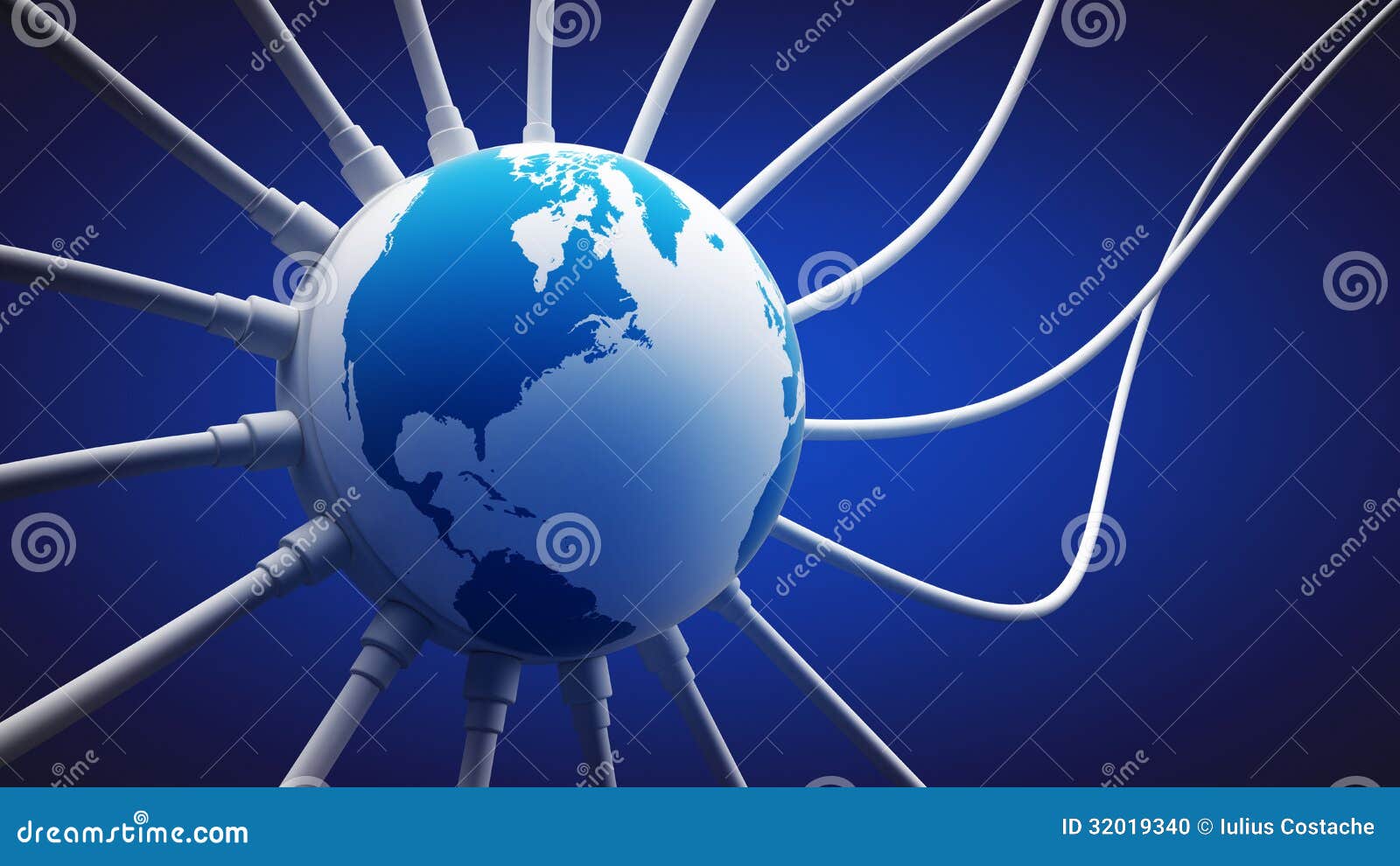 Connect Planet Earth stock illustration. Illustration of planet - 32019340