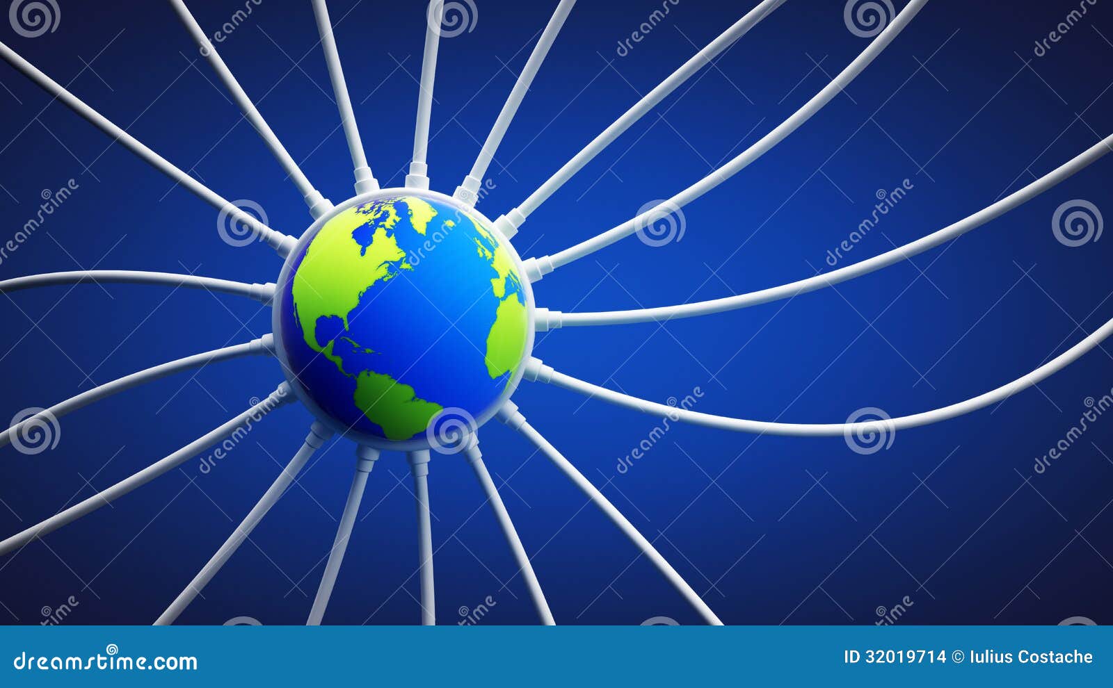 Connect Planet Earth stock illustration. Illustration of communication ...