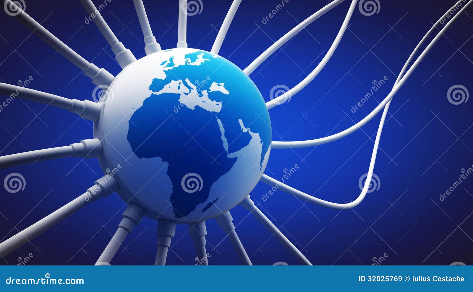 Connect Planet Earth stock illustration. Illustration of social - 32025769