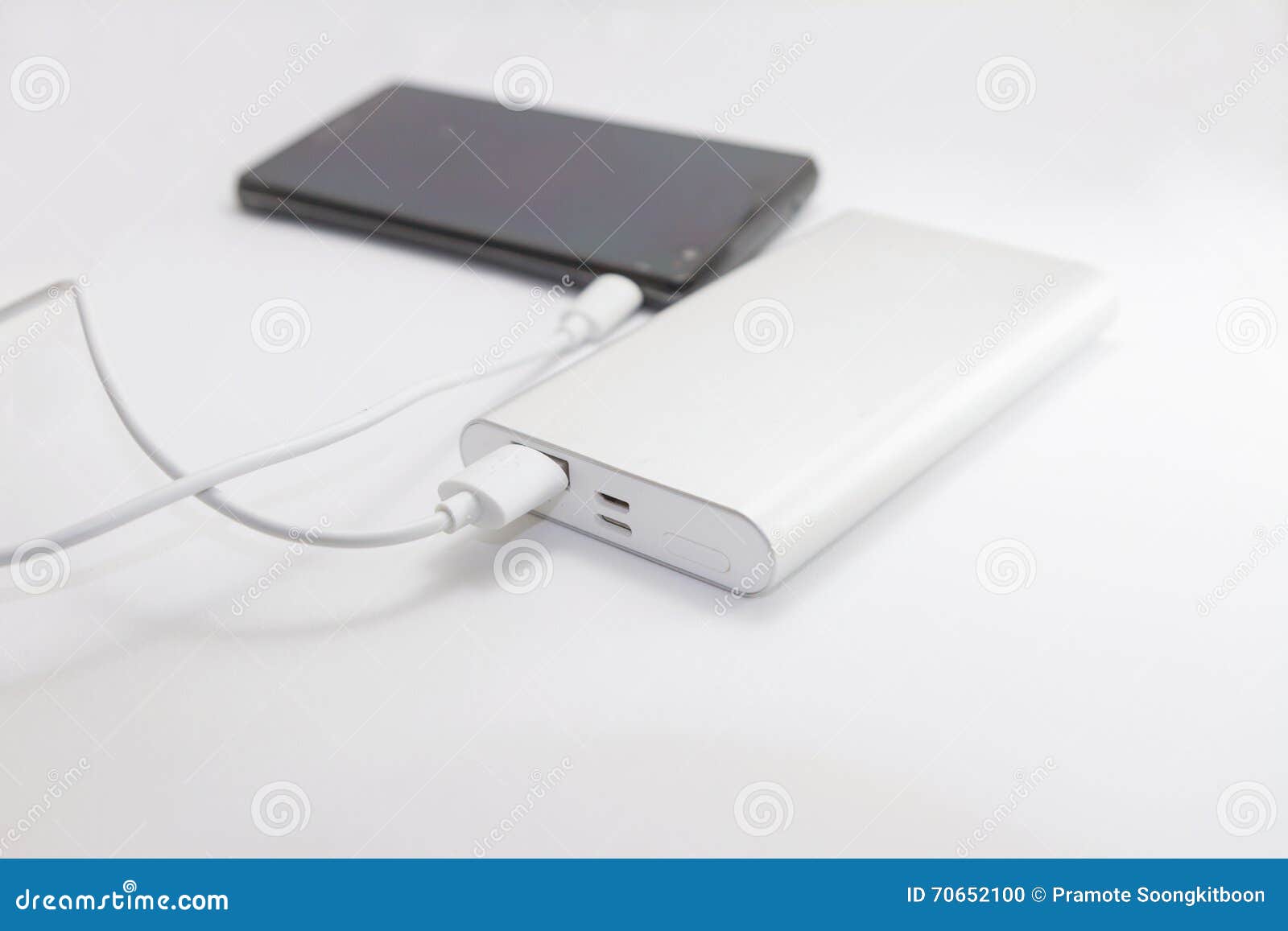 Connect the power bank stock photo. Image of electric - 70652100