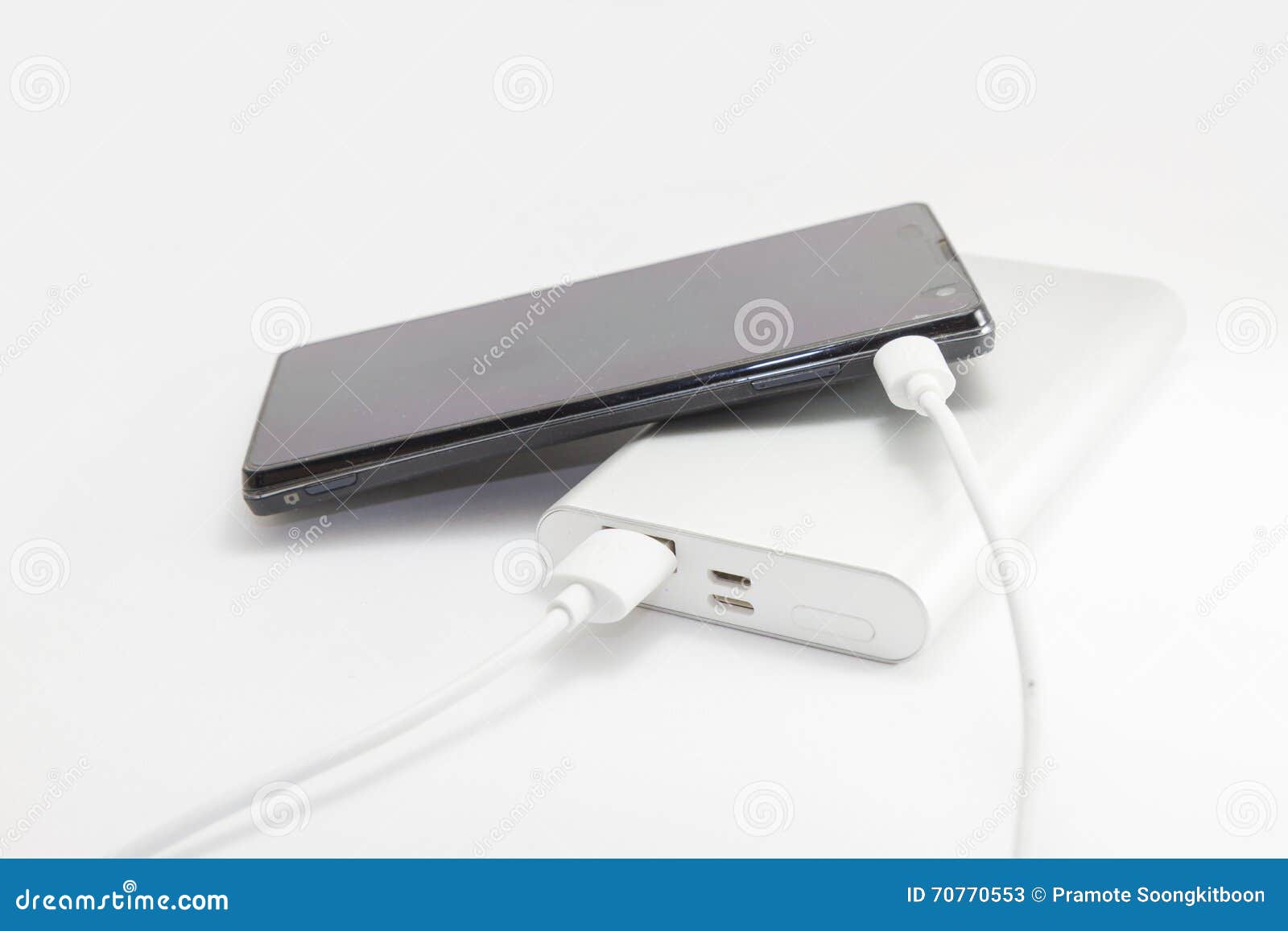 Connect the power bank stock image. Image of powerbank - 70770553