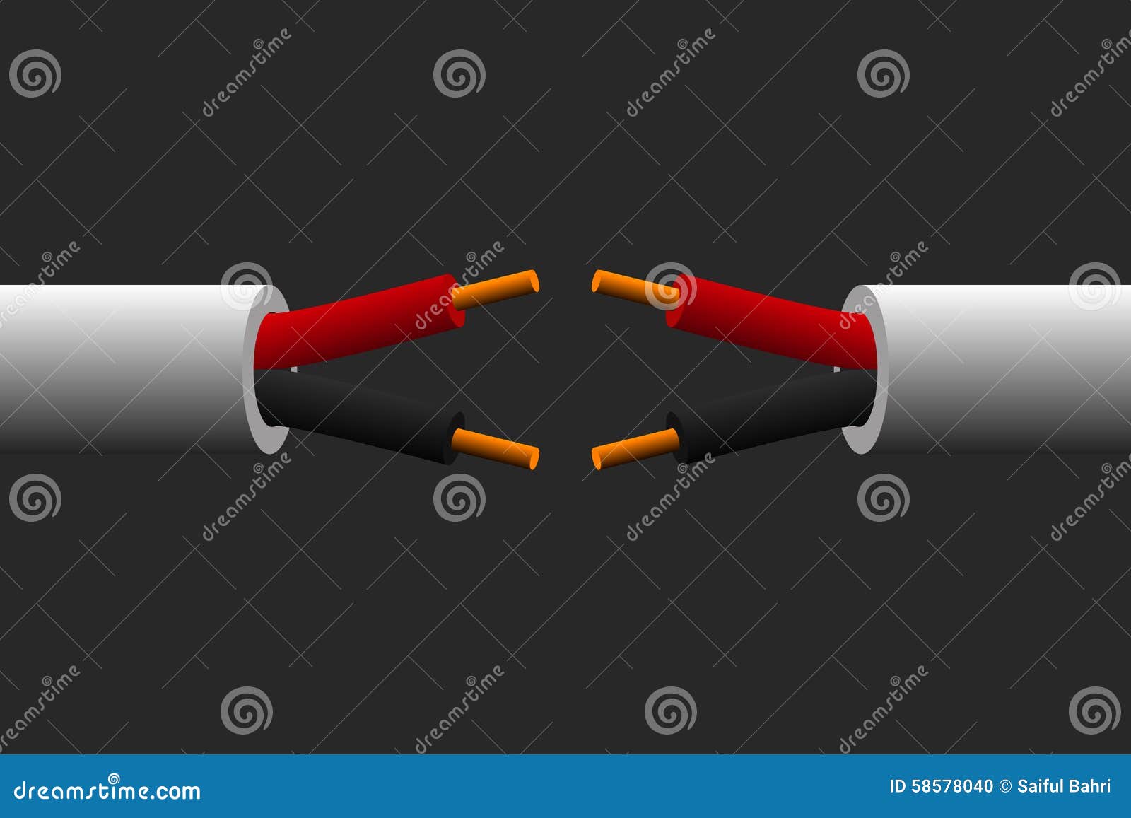 Connect the power cord stock vector. Illustration of mouse - 58578040