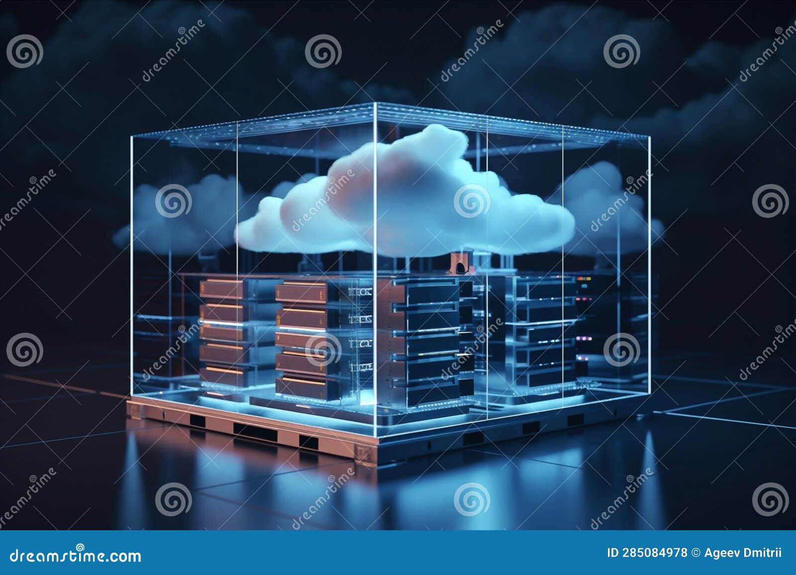 Connect Security Concept Storage Cyber Futuristic Data Business ...