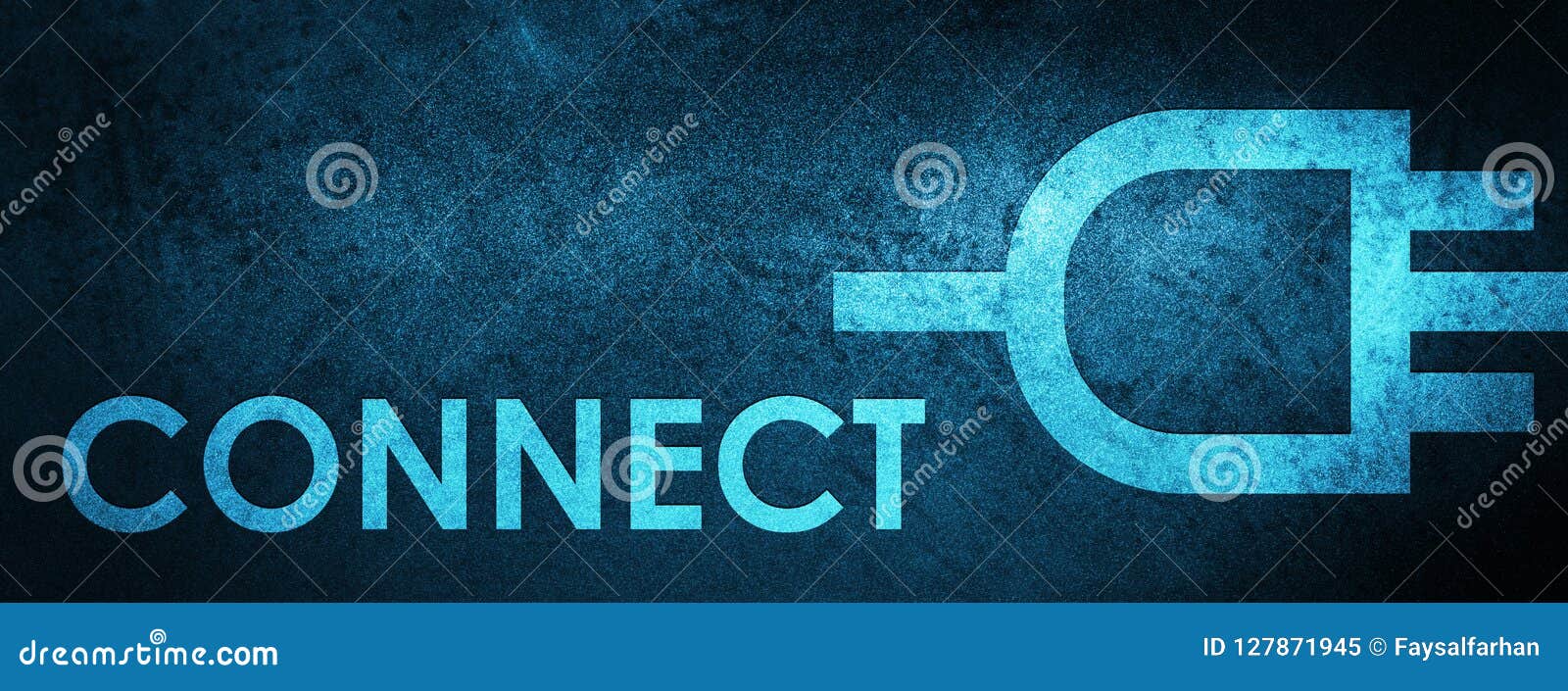 Connect Special Blue Banner Background Stock Illustration ...
