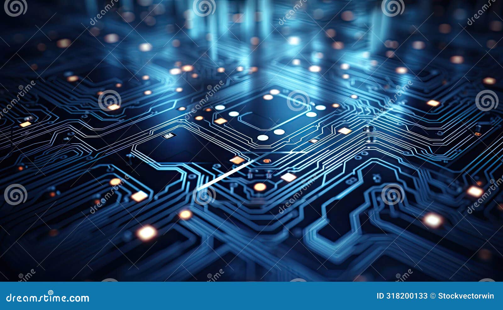 Connect technology lines stock illustration. Illustration of hardware ...
