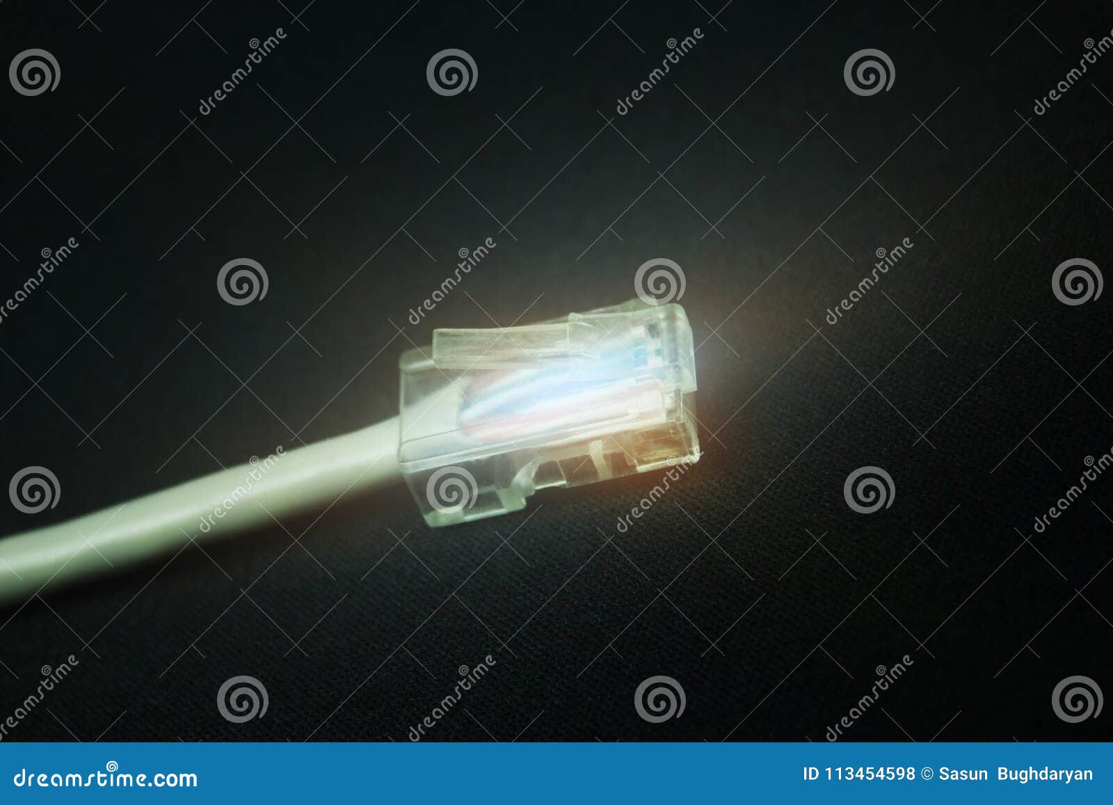 Connect To Internet, Computer Cable Stock Photo - Image of server, data ...