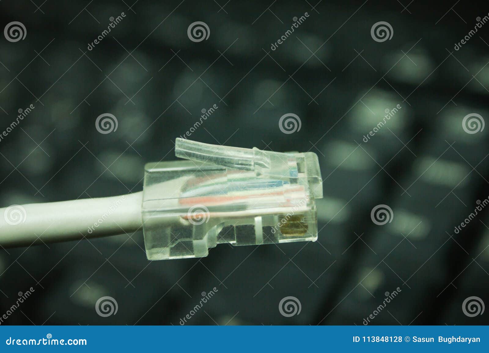 Connect To Internet, Computer Cable Stock Photo - Image of ...