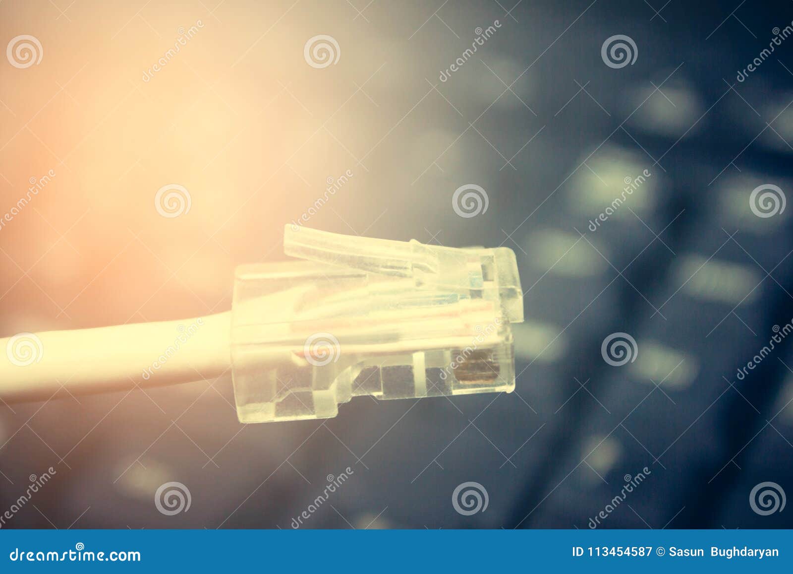 Connect To Internet, Computer Cable Stock Image - Image of ...