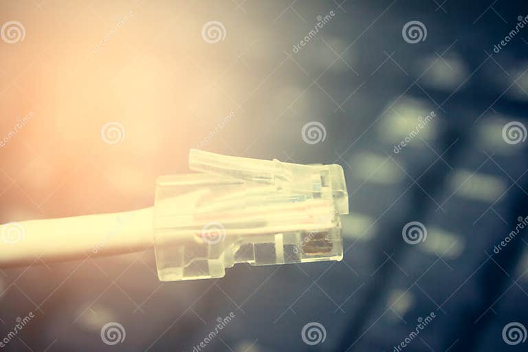 Connect To Internet, Computer Cable Stock Image - Image of ...