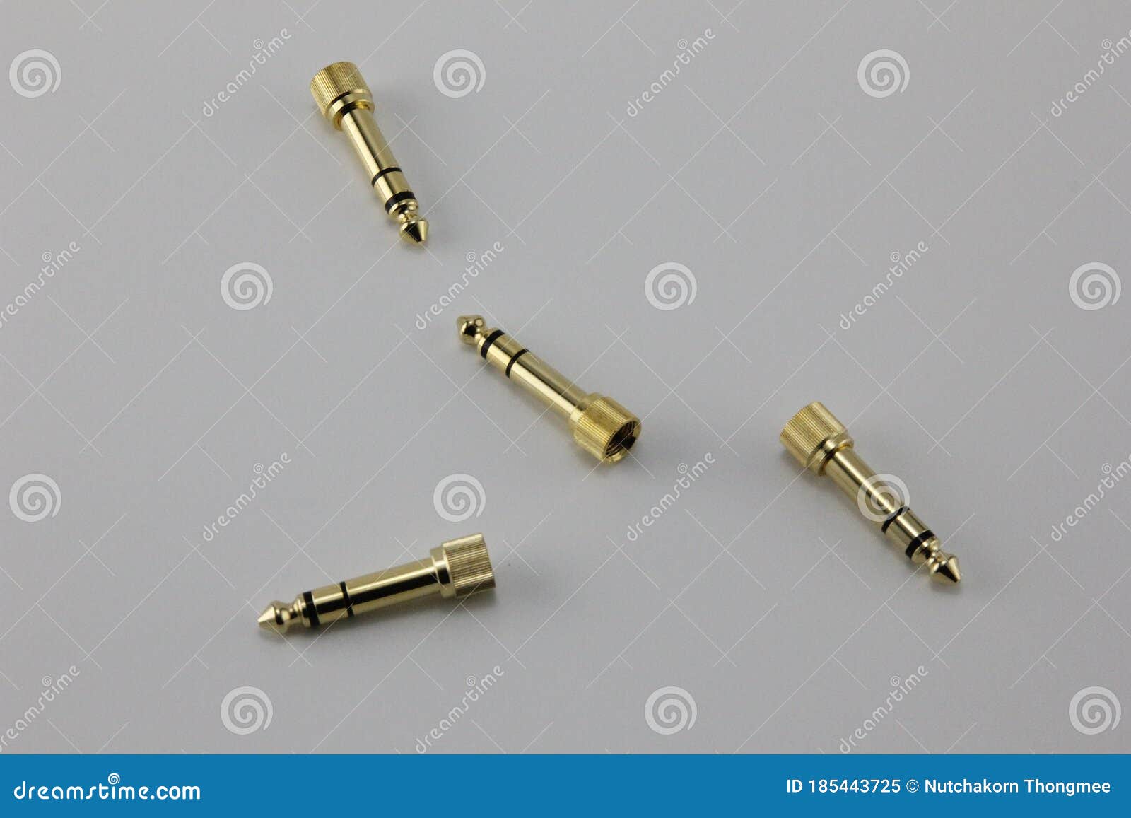 Connect To a Large Headphone Jack Placed on a Gray Background Stock ...